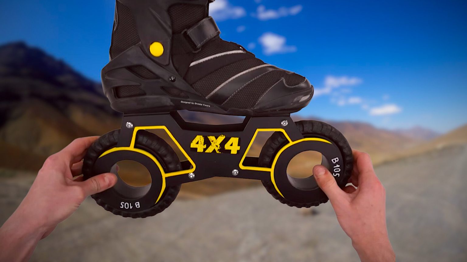 The Q's Hubless Handmade Rollerblade Skates: Blaze New Trails with Off ...