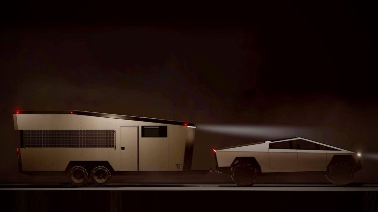 Living Vehicle CyberTrailer: Luxury Off-Grid Trailer for Tesla ...
